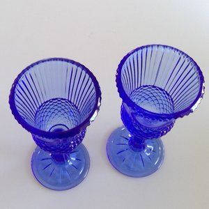 Avon | Dining | Vintage Avon Fostoria Cobalt Blue George And Martha ...